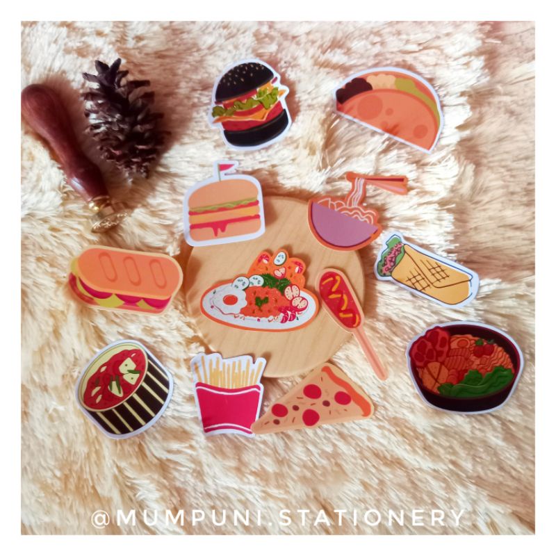 Jual Stiker "Junk Food" Big Size 12 Elements Cutting Pieces | Shopee ...
