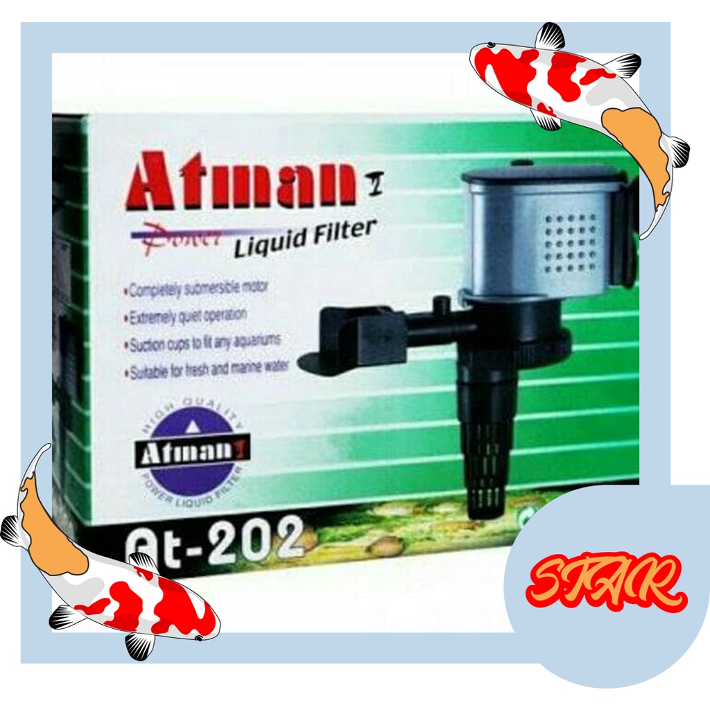 Jual Aquarium pompa celup power head ATMAN AT 202 | Shopee Indonesia