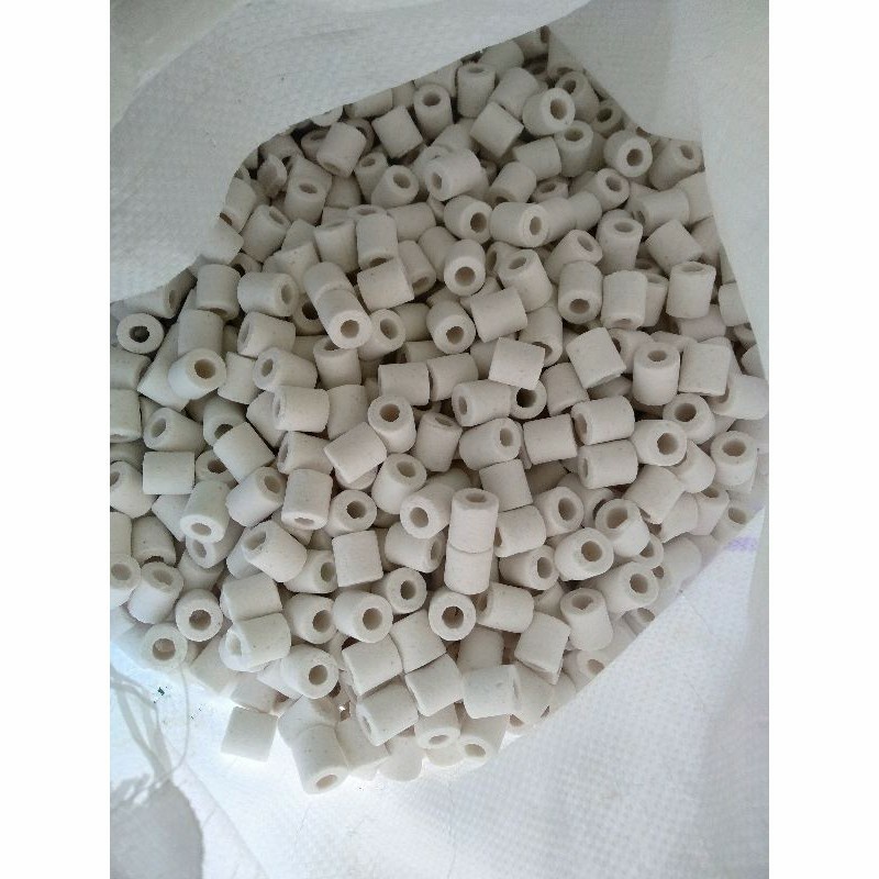 Jual Bio Ring Ceramic ukuran kecil Media Filter Rumah Bakteri 1kg ...