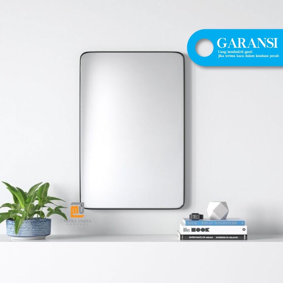 Jual Cermin besi persegi 50 x 80 cm -50 x 90 cm Cermin wastafel ...