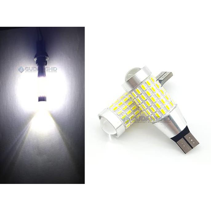 Jual Lampu LED Senja Mundur T10 T15 3014 87 Mata + Lensa CANBUS 12V-24V ...