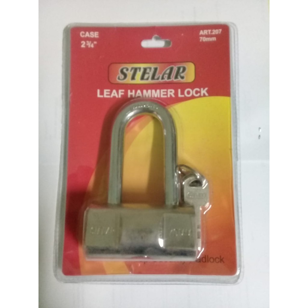 Jual Gembok rumah "Stelar" panjang/Hammer lock long shackle 70mm ...