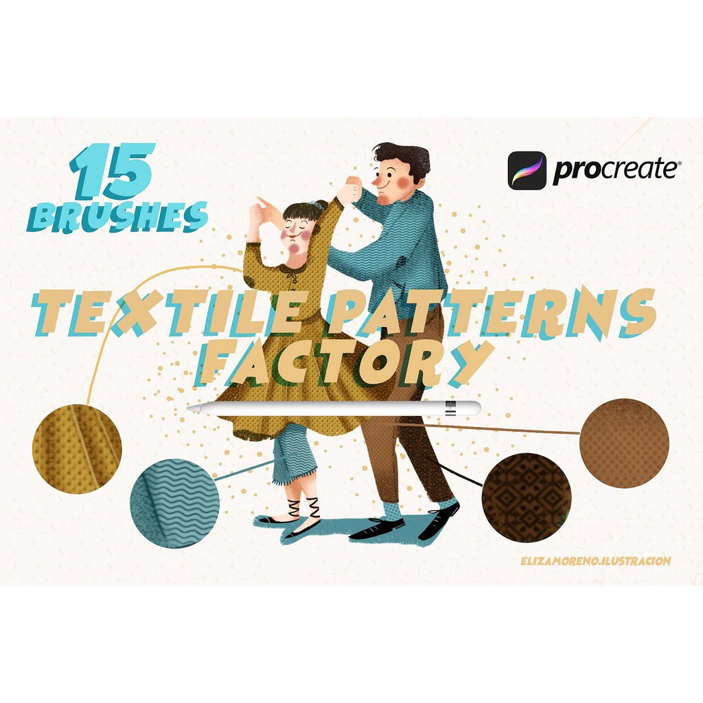 Jual Procreate Brush - Textile Patterns Factory Procreate | Shopee ...