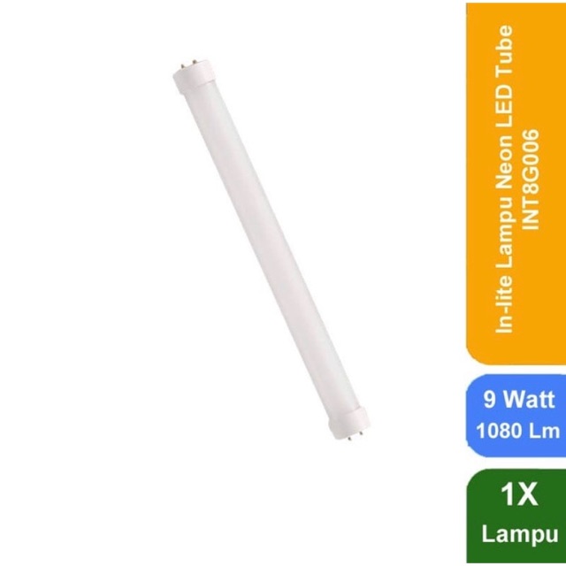 Jual Bohlam LED T8 Lampu TL LED T8 IN LITE T8 / IN LITE LED T8 / INLITE ...