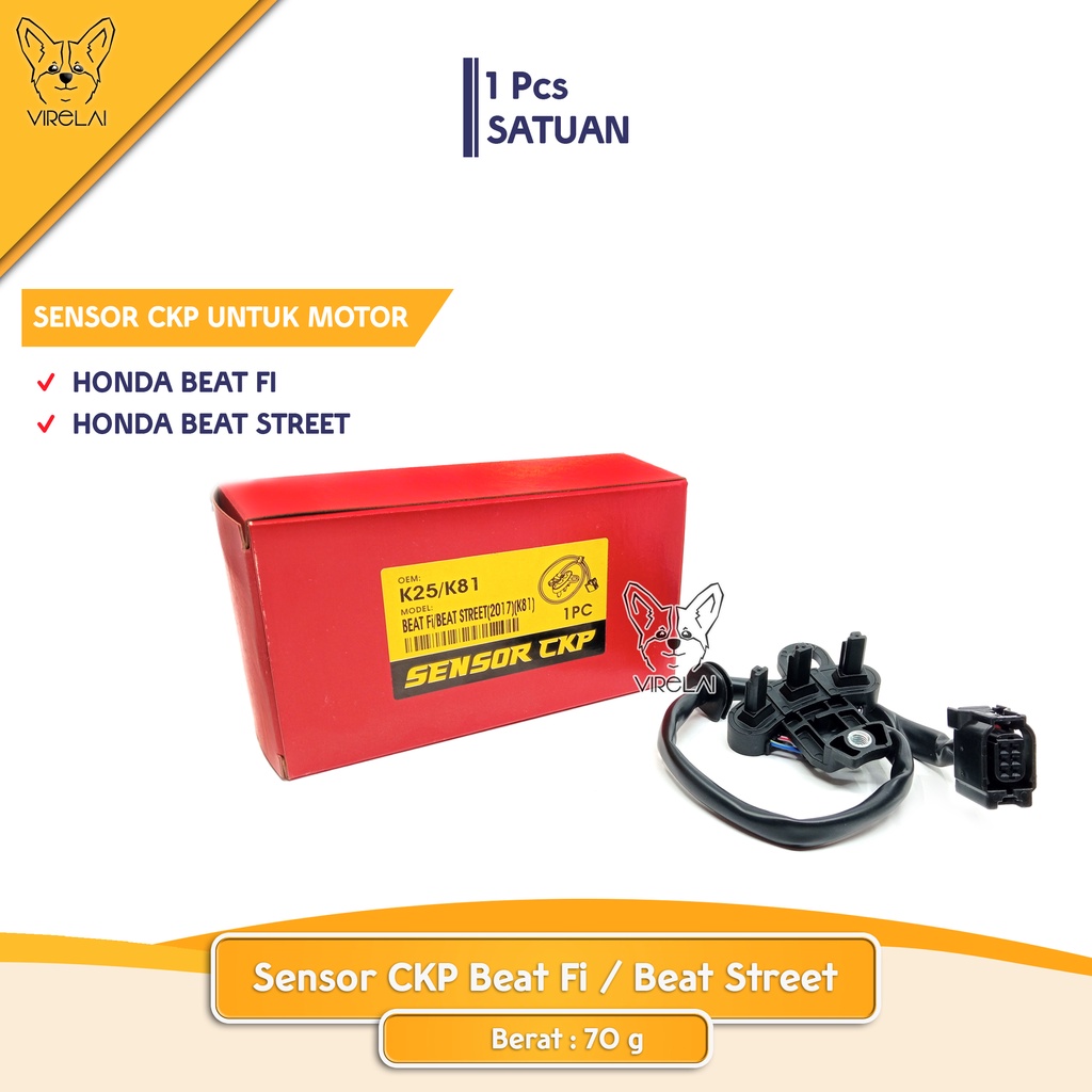 Jual Sensor CKP / Sensor Spull Kaki 3 Honda Beat FI / Beat Street K25 ...