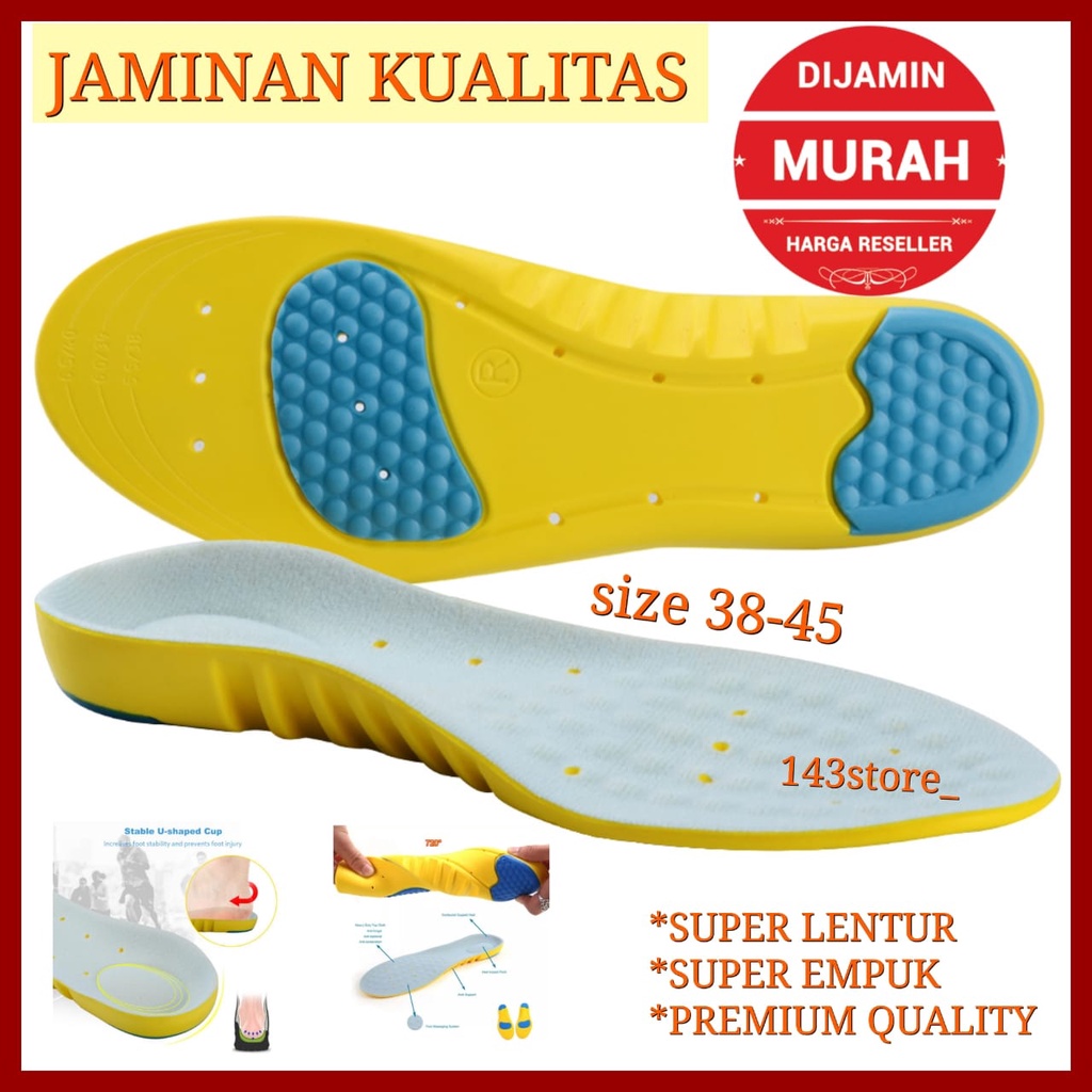 Jual SUPER EMPUK!!! INSOLE SEPATU PRIA DAN WANITA SOL SEPATU ALAS ...