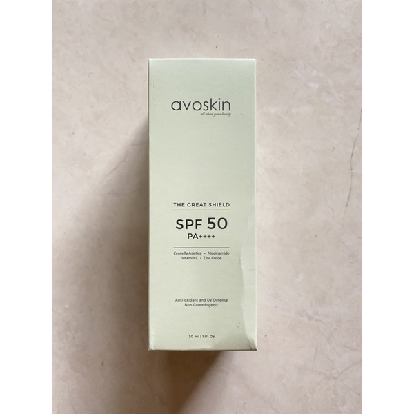 Jual AVOSKIN THE GREAT SHIELD SUNSCREEN SPF 50 PA++++ 30ML | Shopee ...