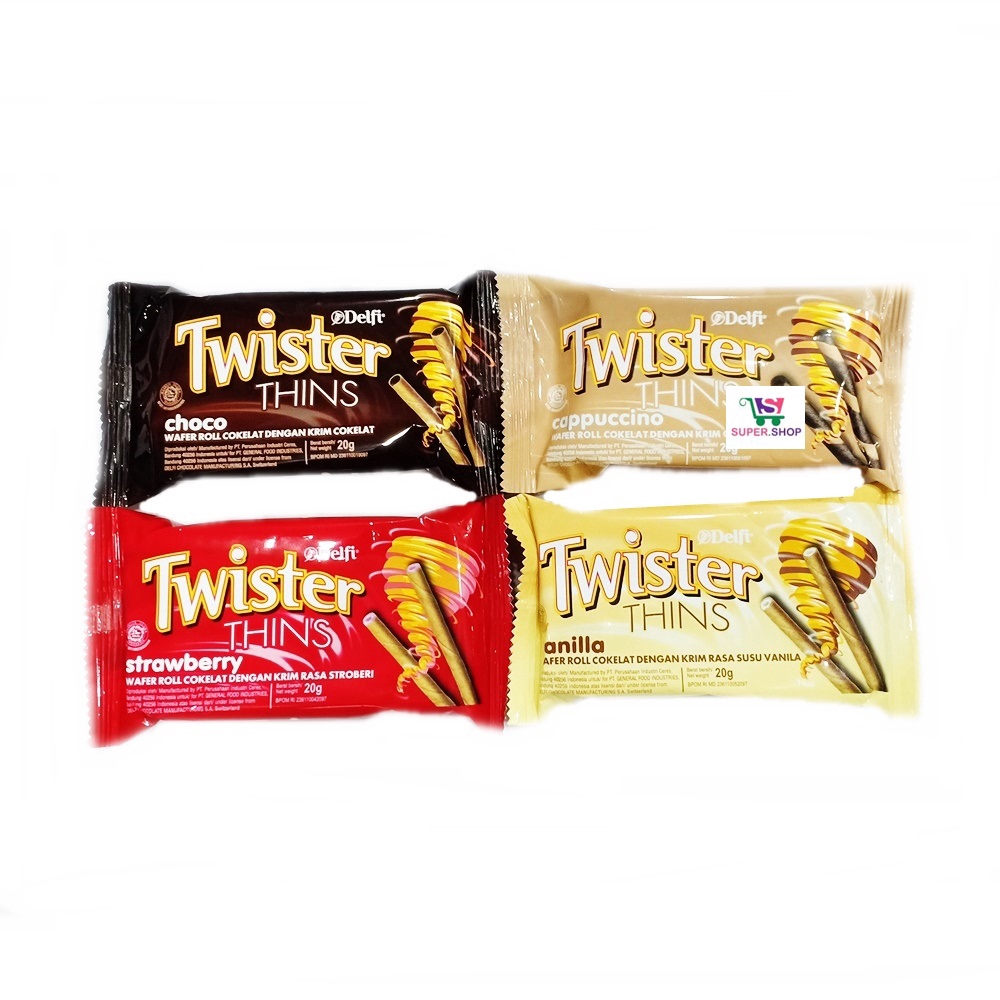 Jual Delfi Twister Thins Choco / Capuccino / Strawberry / Vanilla 15 ...