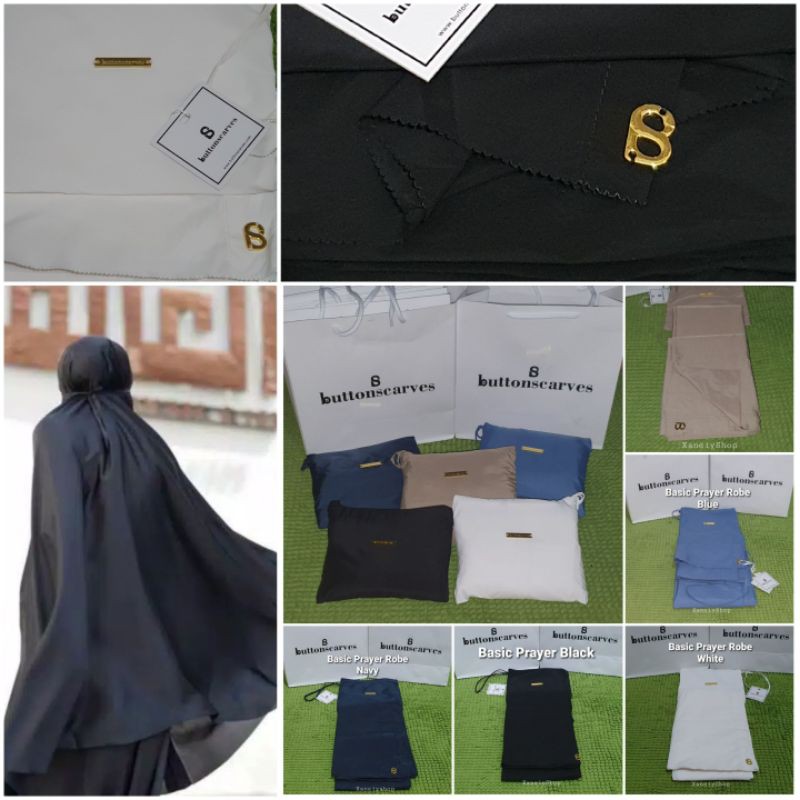 Jual New Buttonscarves prayer robe MUKENA basic ( size Dewasa ...
