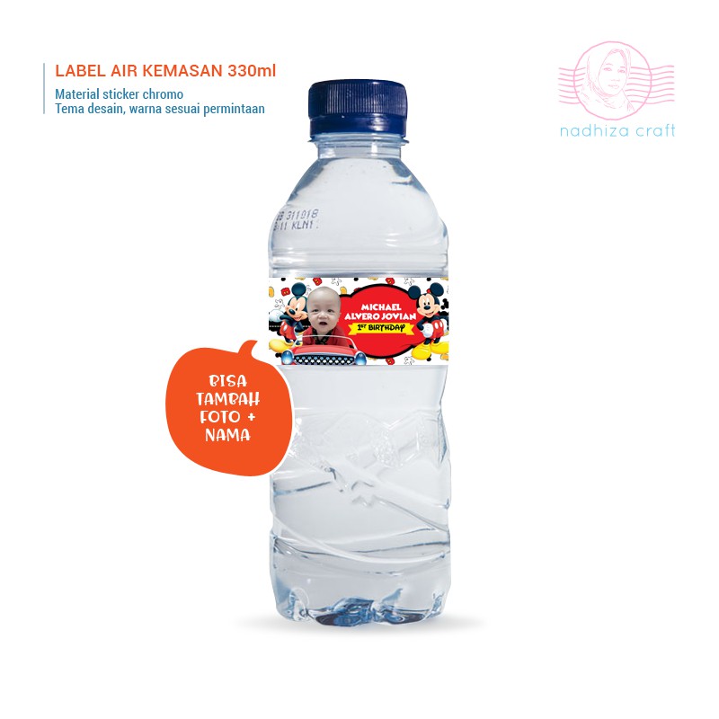 Jual Paket Label Air Mineral 330 ml Custom | Shopee Indonesia
