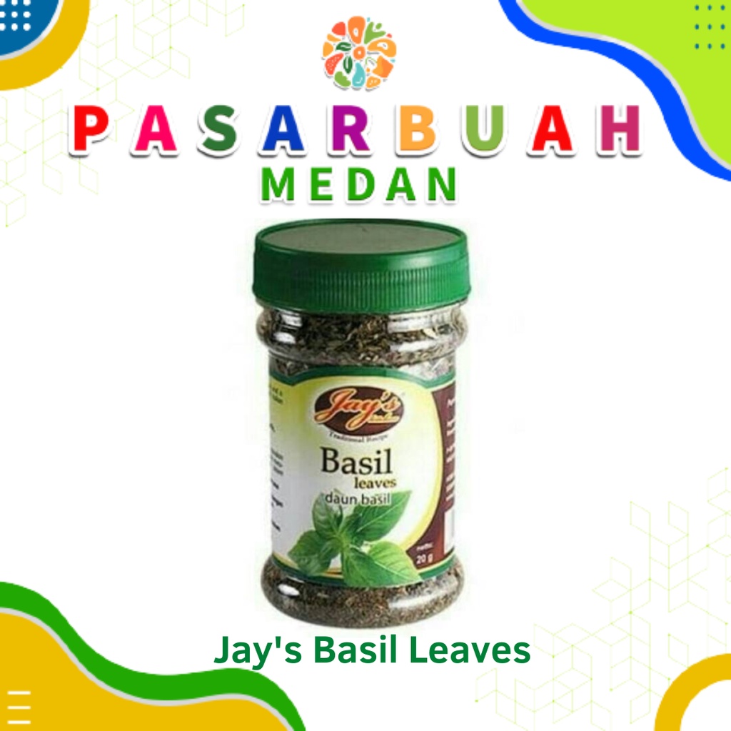Jual Distributor Jay's Basil Leaves 20 Gram Pasar Buah Medan | Shopee ...