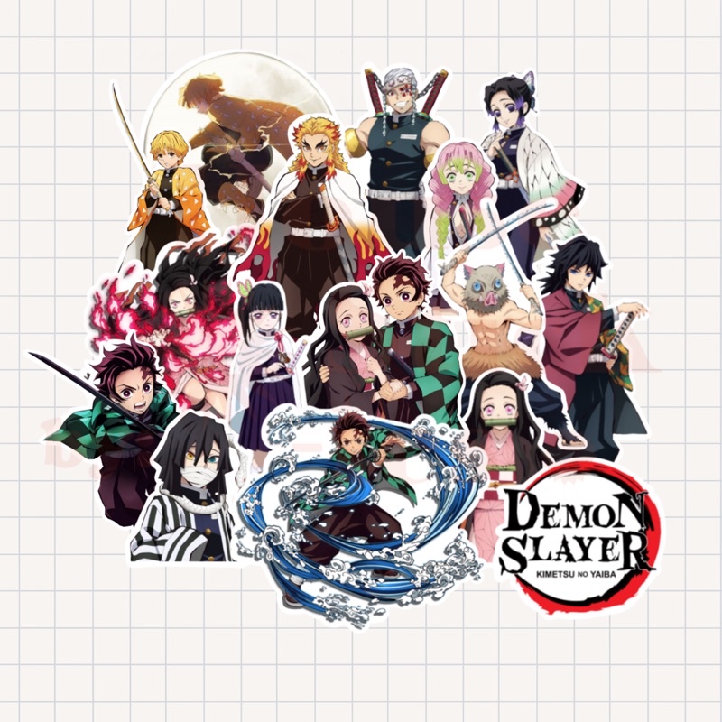 Jual Stiker Anime Kimetsu no Yaiba Demon Slayer / Tensei Shitara Slime ...