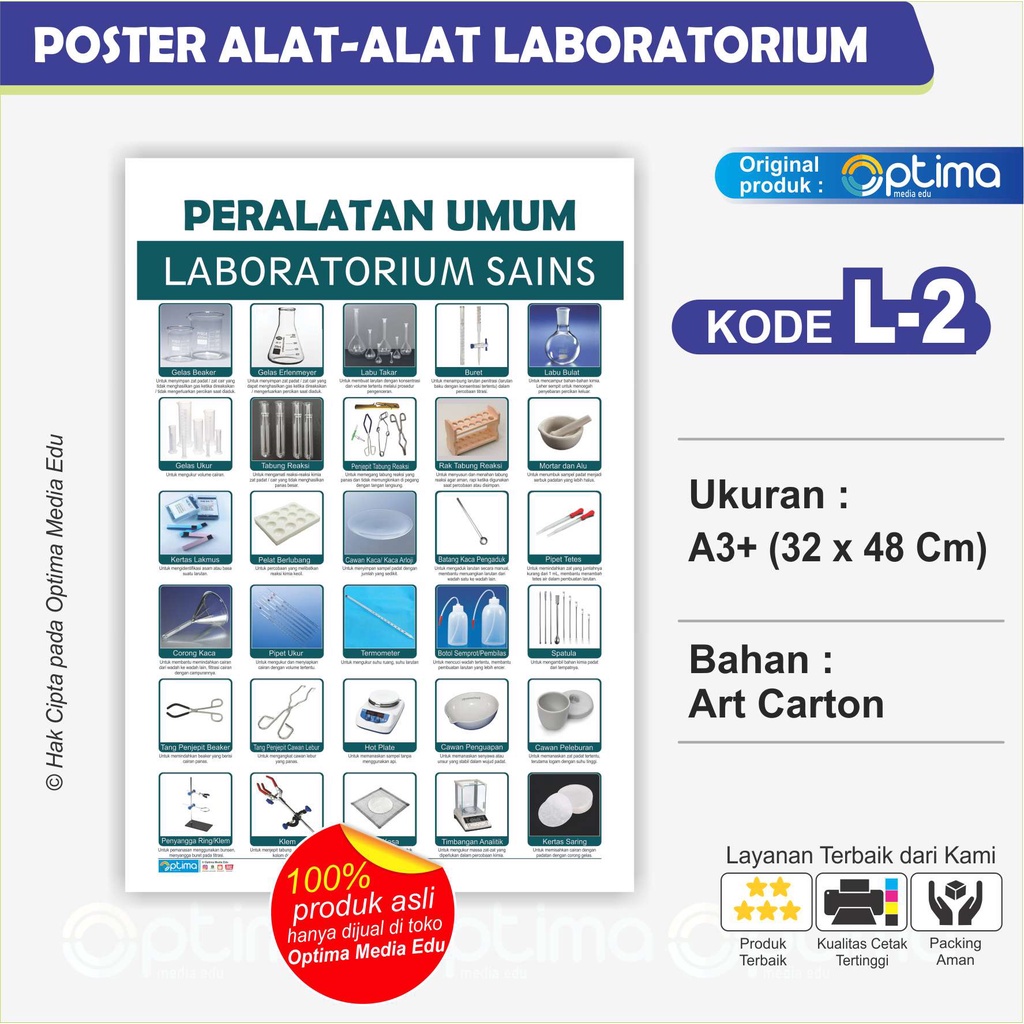 Jual POSTER LABORATORIUM (B3 BAHAN BERBAHAYA KIMIA, LABORATORIUM ...