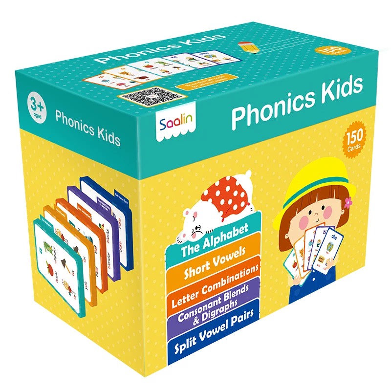 Jual Saalin Phonics Kids English Activity Flash Card Belajar Mengeja ...