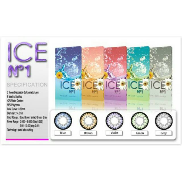 Jual Soflens ice No1 UKURAN/MINUS (Chat for Stock) | Shopee Indonesia