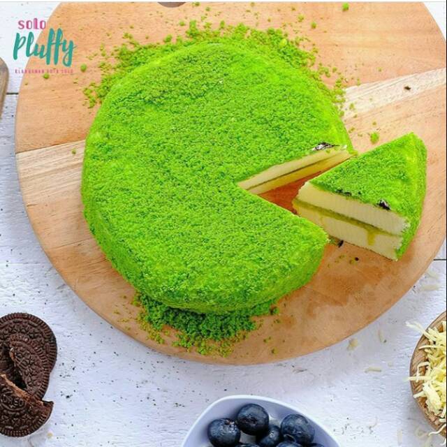 Jual Solo pluffy greentea cornflake + packing (paket murah) | Shopee ...