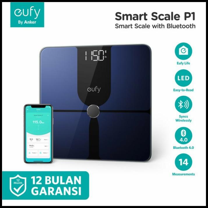 Jual Anker Eufy Smart Scale P1 Timbangan Badan Bluetooth Garansi Resmi ...