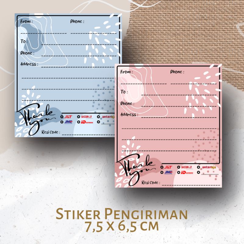 Jual (Ready) Stiker pengiriman Olshop (minimal order 100 lembar ...