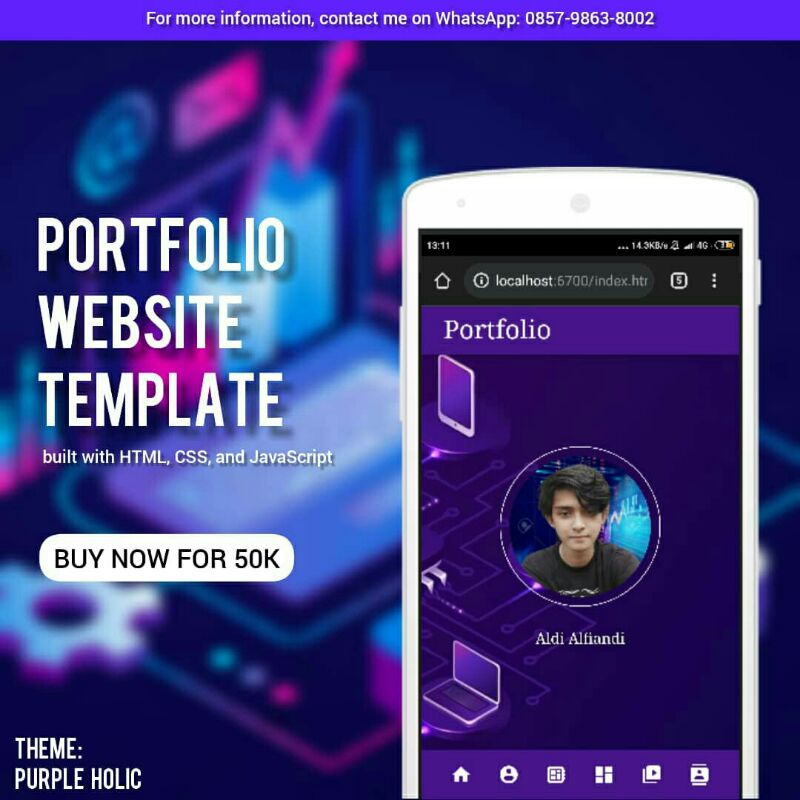 Jual PORTFOLIO WEBSITE TEMPLATE | Shopee Indonesia