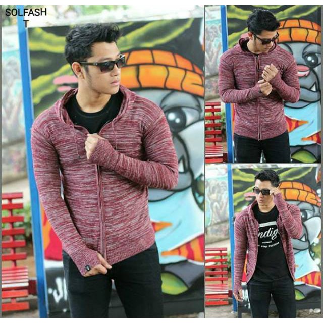 Jual PROMO!! GUYs Jaket Sweate rajut Ariel Switer Pria Cocok Untuk ...