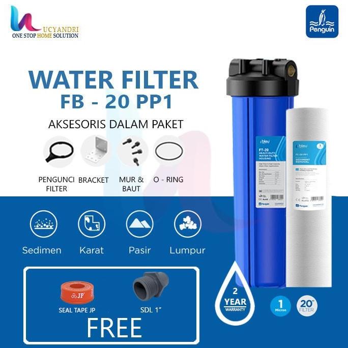 Jual IKN06 FILTER AIR PENGUIN PBF 20 PP WATER FILTER - SEDIMEN ...