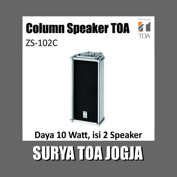 Jual Speaker Column TOA ZS-102C ZS-102 ZS102C isi 1 box 1 unit 2 driver ...