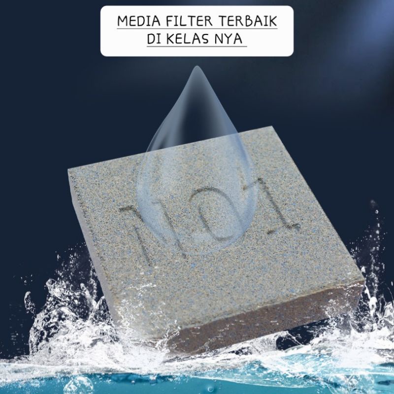 Jual MEDIA FILTER AQUARIUM FILTER BIOLOGIS BIO BLOCK NO.1 JAPAN QUALITY ...