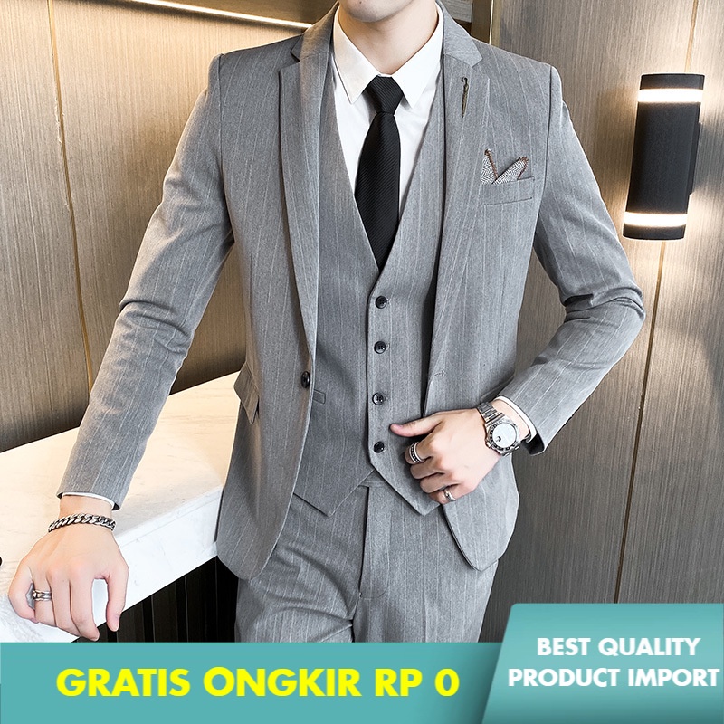 Jual Jas Pria Setelan Jas Pria Baju Pria Slim Fit Setelan Jas Mempelai Pernikahan Pernikahan ...