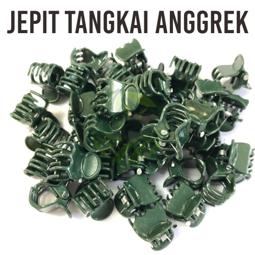 Jual Klip Penjepit Tangkai Bunga Anggrek plastik hijau jepitan tanaman ...