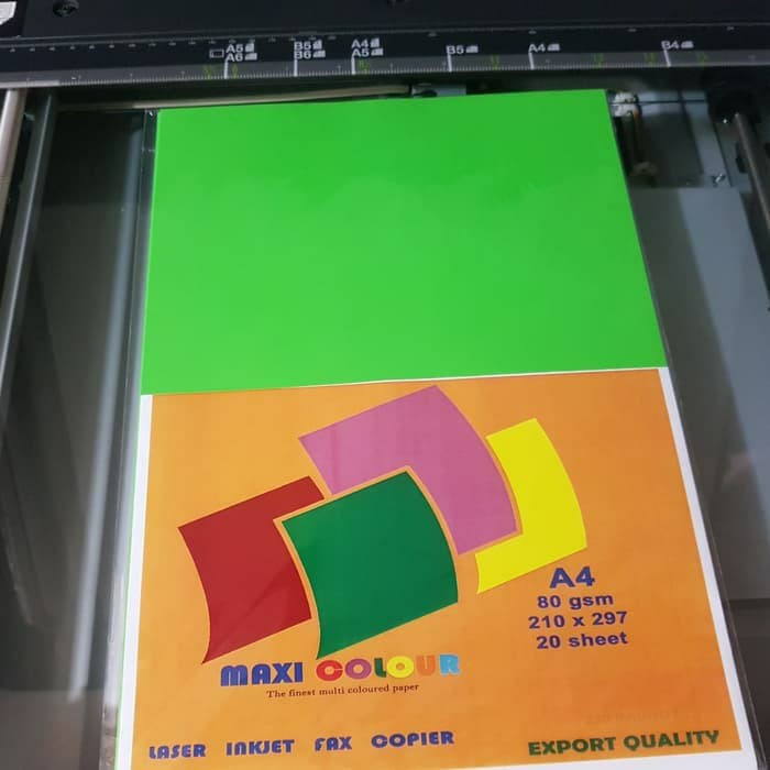 Jual Kertas HVS Warna Parrot A4 Maxi Colour 80gr isi 20 lembar | Shopee ...