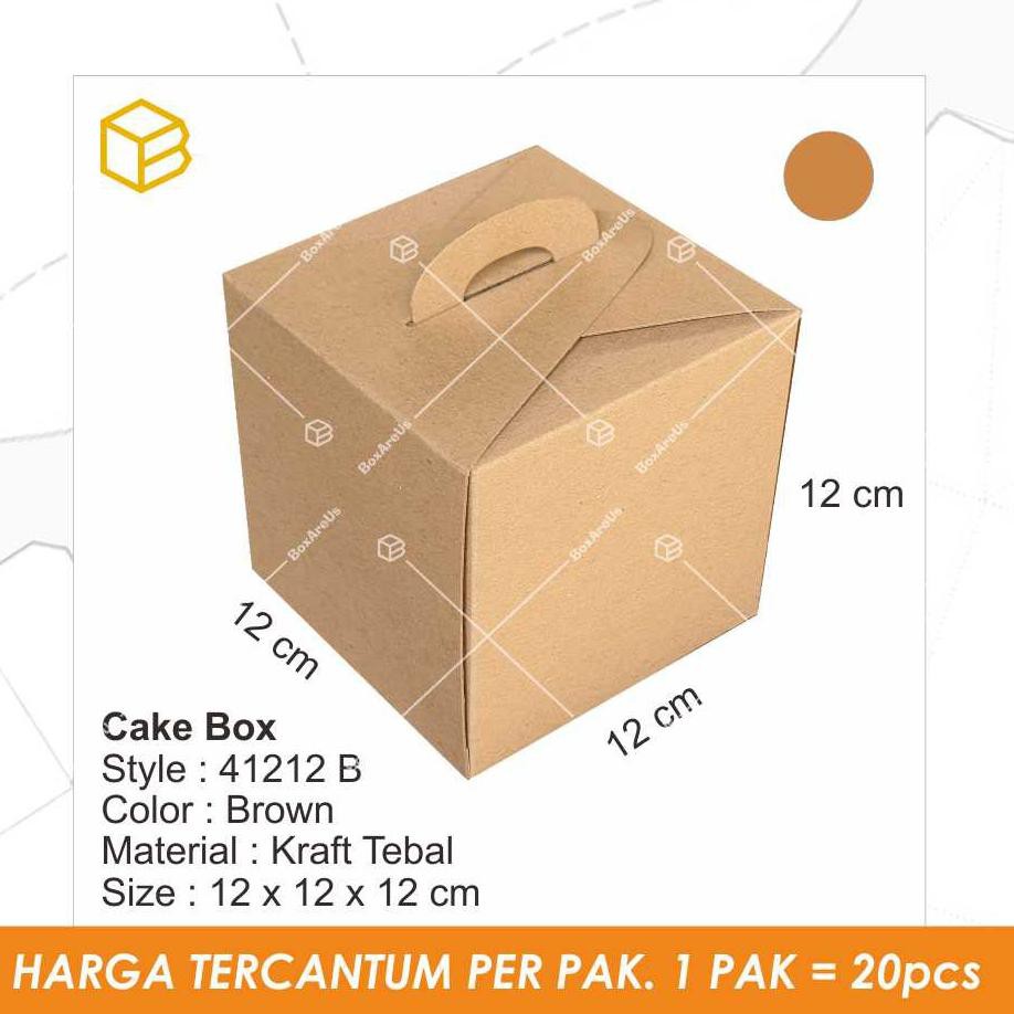 Jual cP6Code Kotak Kue, Cake Box, Kotak, Kemasan, Packaging, Mini Cake ...