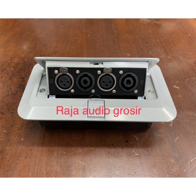 Jual Terminal panel mic jek spikon xlr tanam 4 channel canon xlr box ...