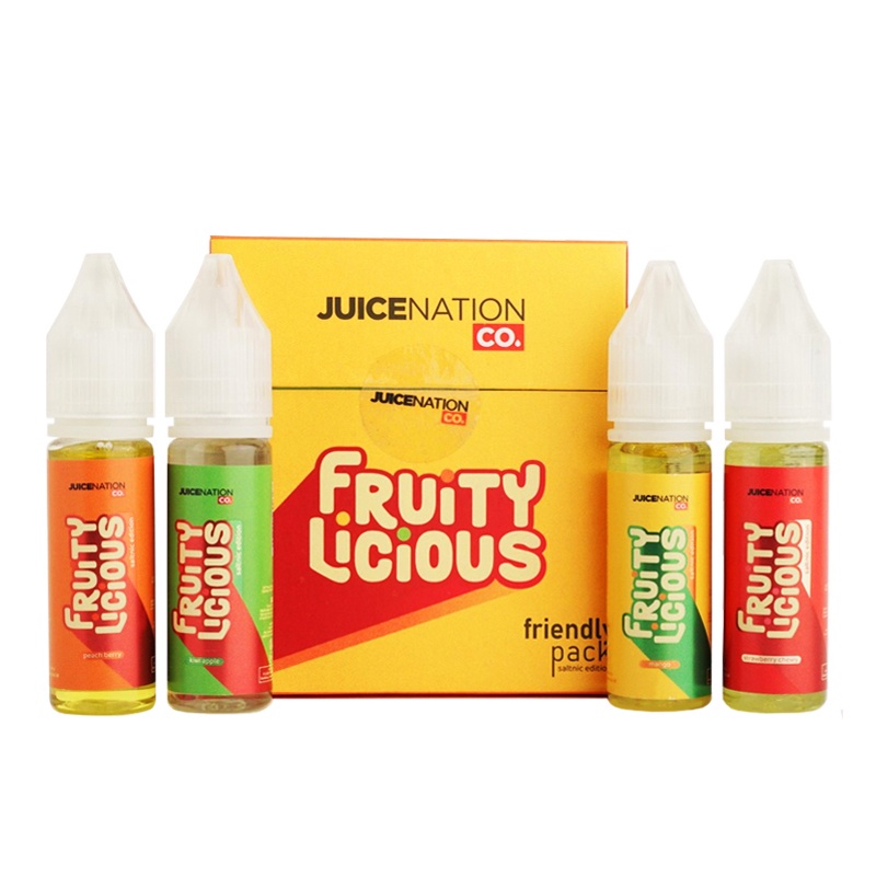 Jual Liquid Fruitylicious Friendly Pack Salt Nic Edition 25MG 15ML ...