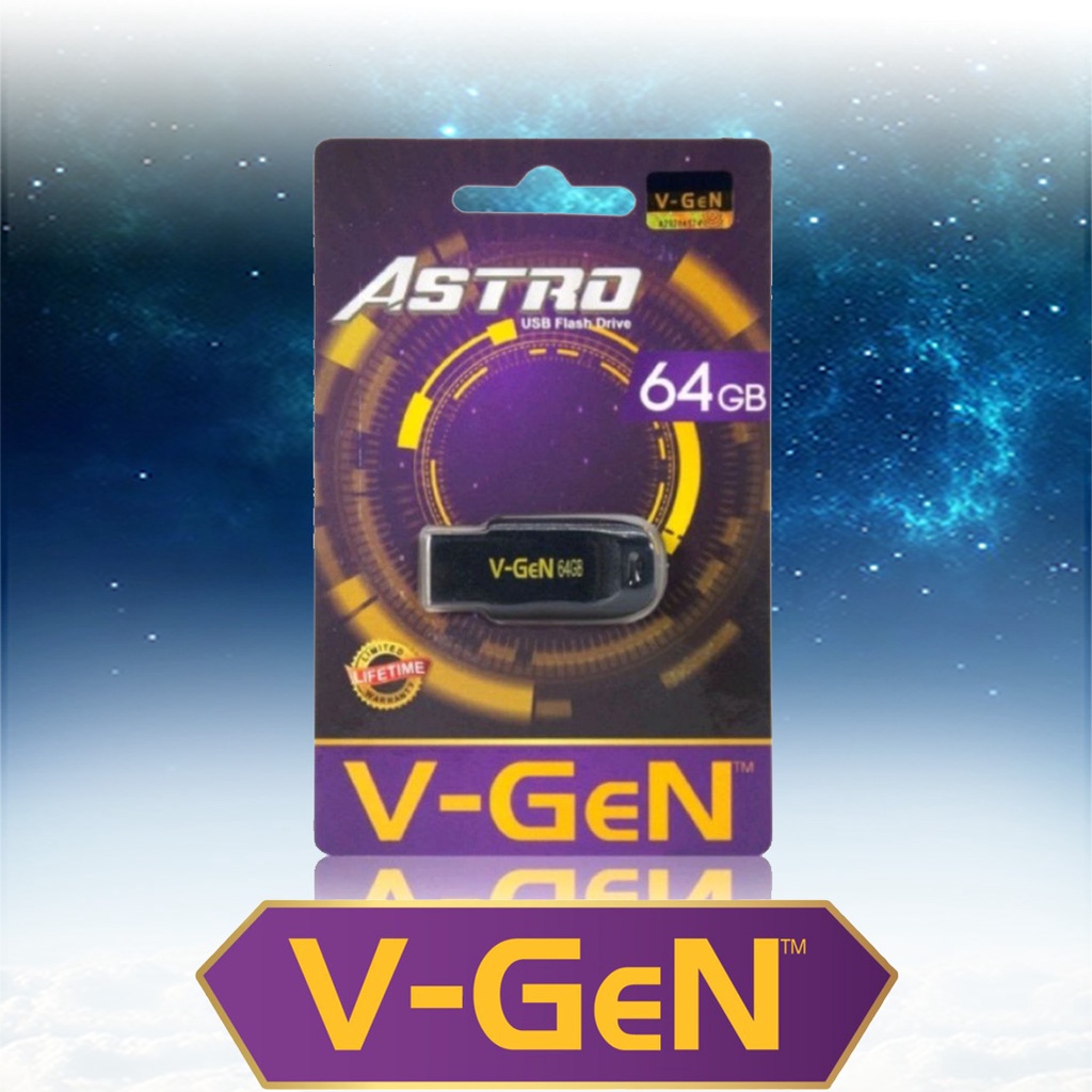 Jual FLASH DISK V-GEN ASTRO 64GB FD VGEN GARANSI RESMI 100 % ORIGINAL ...