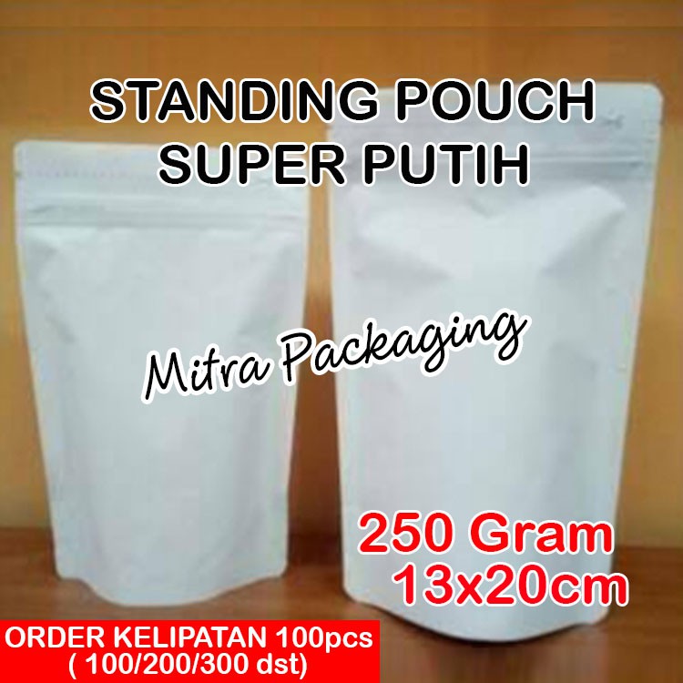 Jual KPACK KEMASAN KOPI 100GR STANDING POUCH ALUMUNIUM FOIL PADAT SUPER ...