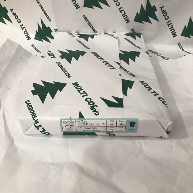 Jual Kertas NCR BOTTOM BIRU merk MULTI COPY / F4 | Shopee Indonesia