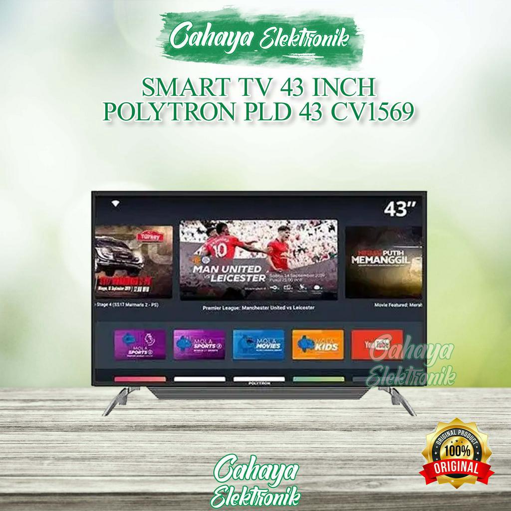 Jual SMART TV POLYTRON 43 INCH TIPE PLD 43 CV 1569 ORIGINAL TERMURAH BERGARANSI RESMI | Shopee ...