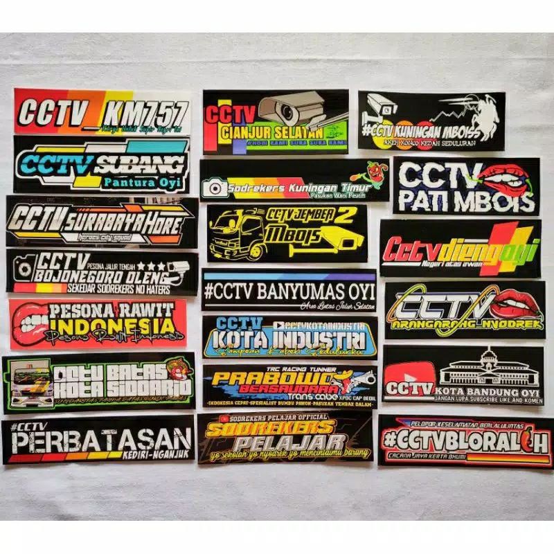 Jual STICKER CCTV TRUCK MANIA PRINTING ANTI AIR | Shopee Indonesia
