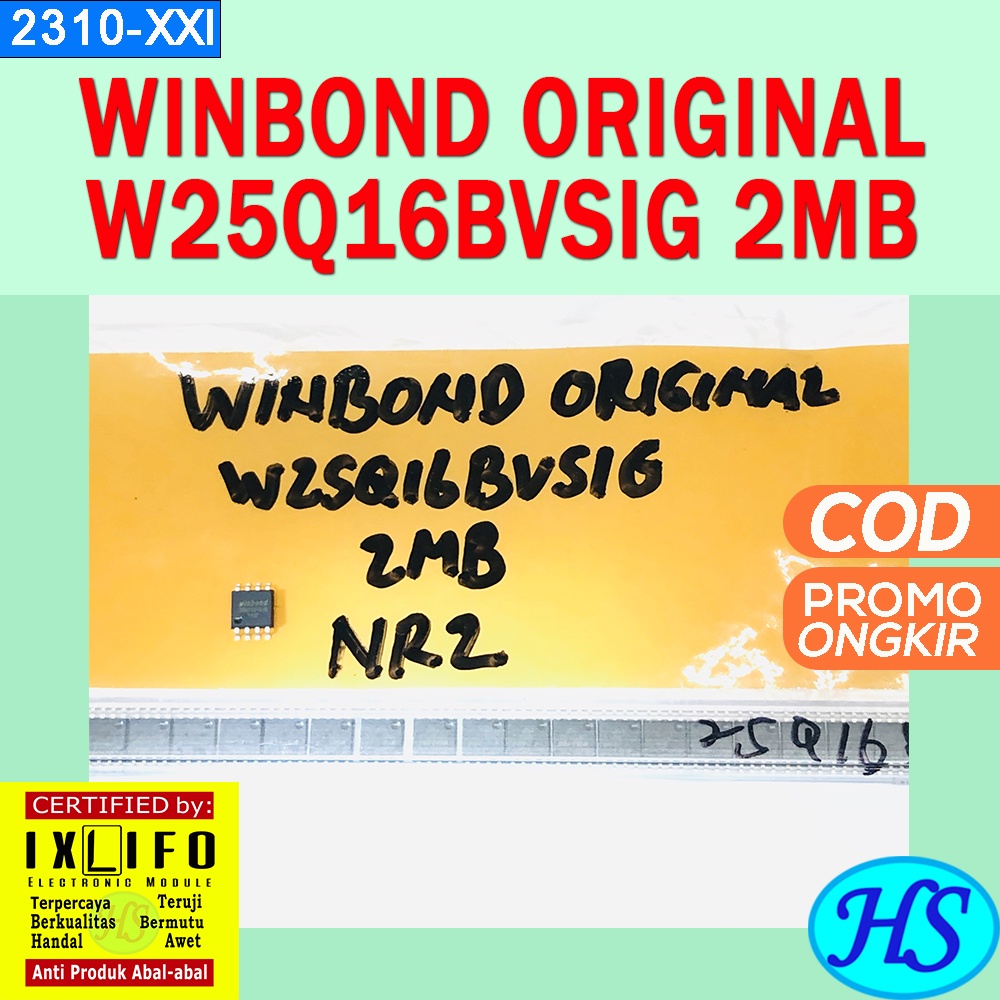 Jual IC EEPROM 25Q16BVSIG WINBOND ORIGINAL W25Q16BVSIG W25Q16 25Q16 2MB 3V | Shopee Indonesia