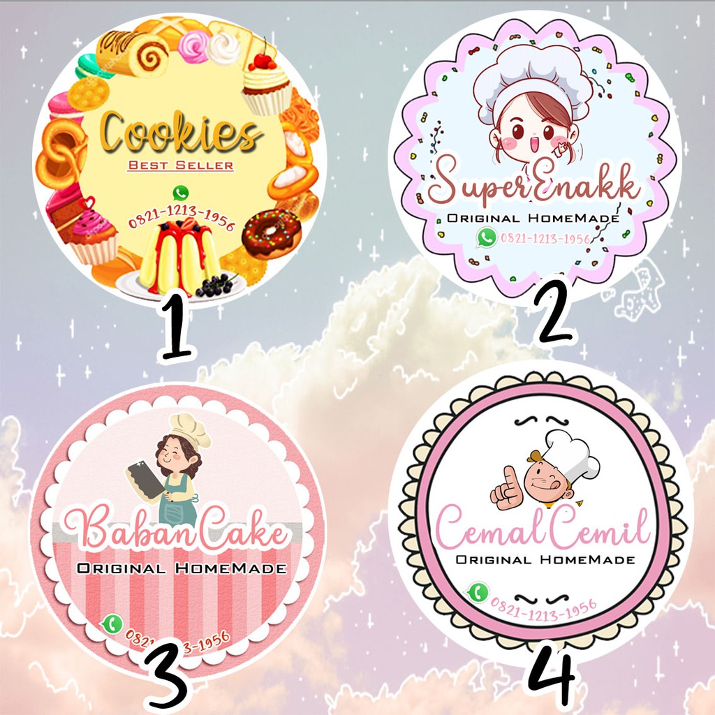 Jual Sticker jualan, Sticker olshop, Sticker makanan, Sticker custom ...