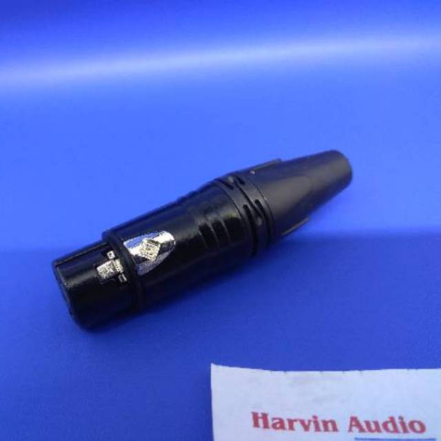 Jual Jack canon audio GEISLER XLR 3 pin Female - Black Gold plate ...