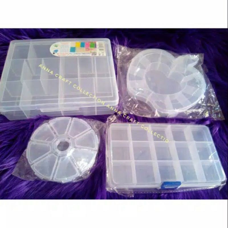 Jual Box sekat tempat manik manik dan peralatan craft | Shopee Indonesia