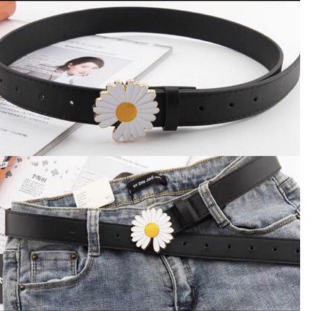 Jual Daisy - ikat pinggang wanita - belt dreami bunga daisy - gesper ...