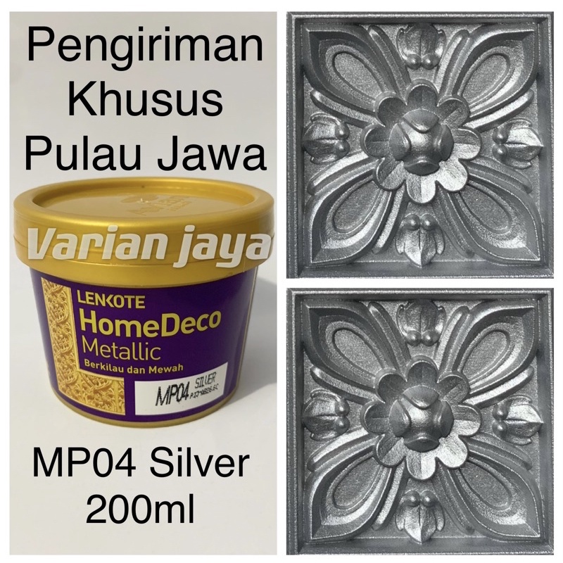 Jual Cat Tembok Emas Gold Silver Metalik Homedeco 200ml Dinding Gypsum ...