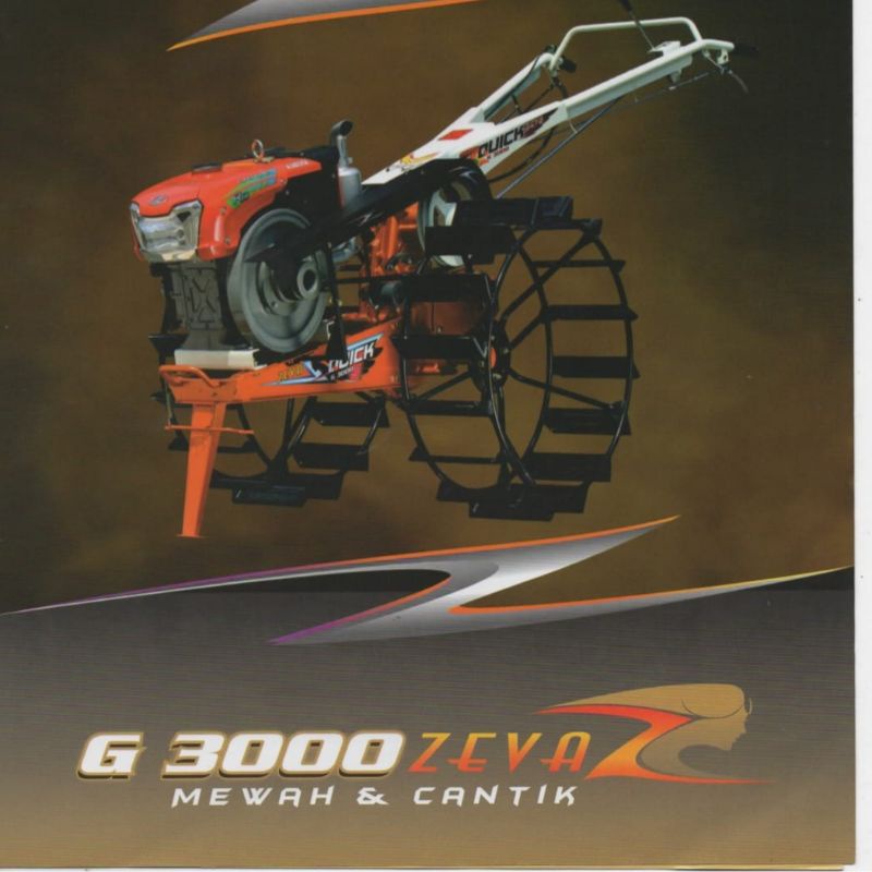 Jual Hand Tracktor Quick Zeva G3000 Diesel Kubota RD85DI-2S Traktor ...