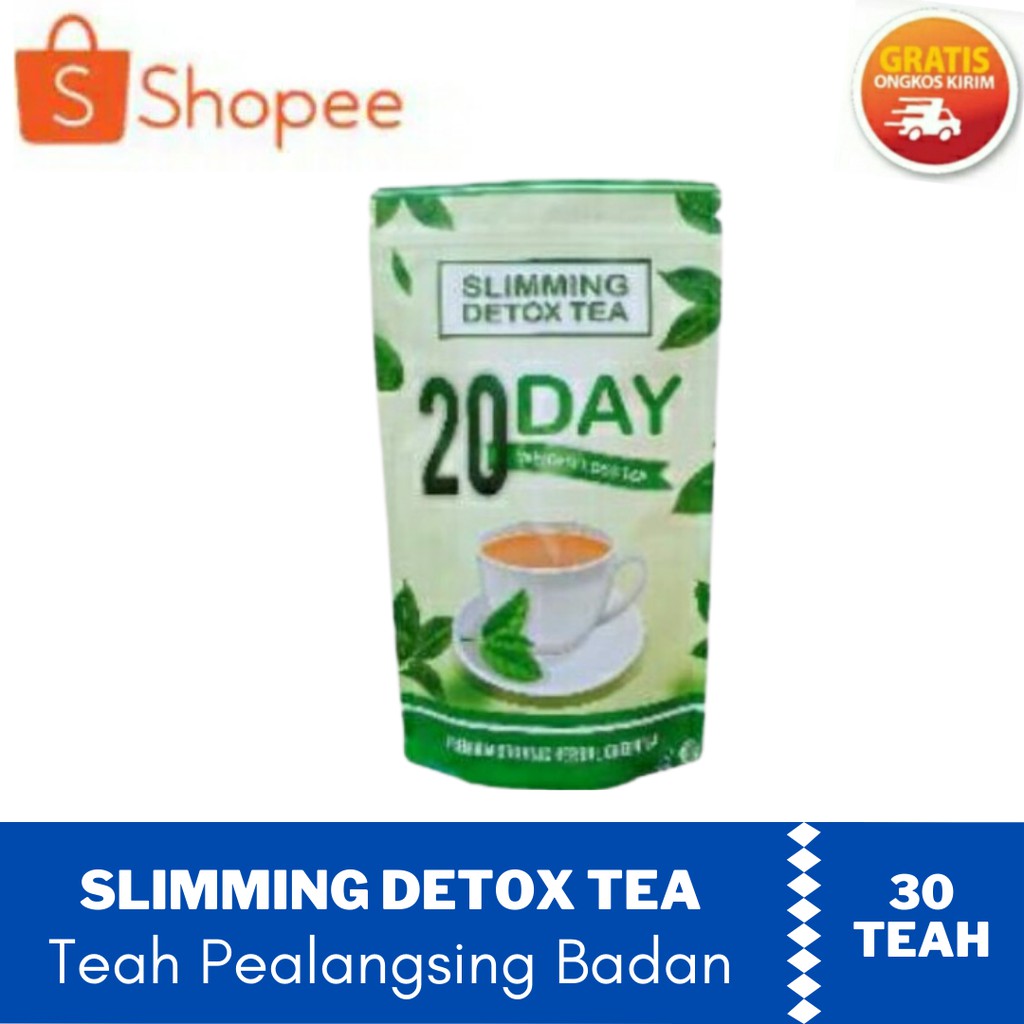 Jual PROMO !!! Slimming Detox Tea - Teh Hijau Penurun Berat Badan - Kemasan 30 hari | Shopee ...