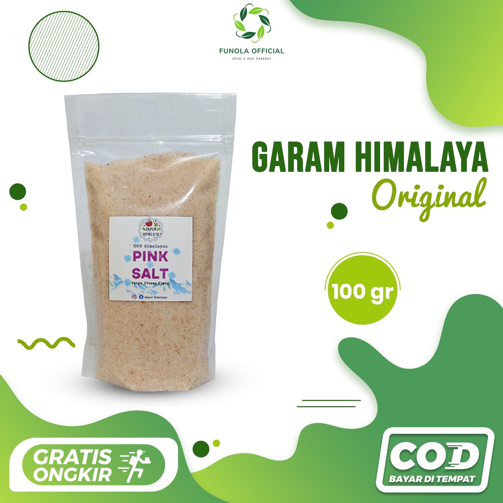 Jual GARAM HIMALAYA 100GR ASLI GAREM GUNUNG HIMALAYAN PINK SALT 100 GR ...