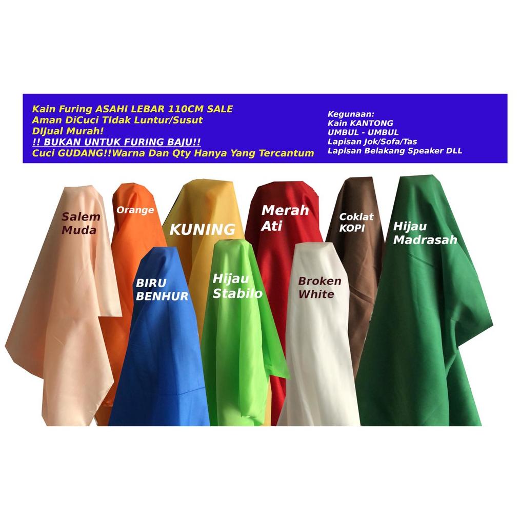Jual Kain Furing Asahi Kain Kantong Umbul Umbul Lebar 110Cm Sale | Shopee Indonesia