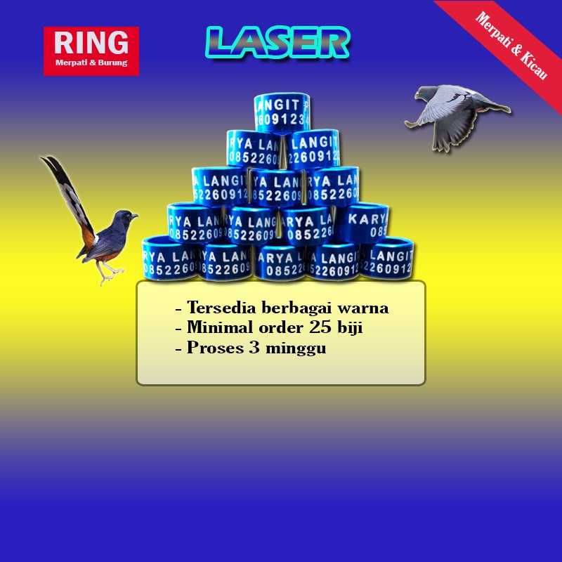 Jual RING MERPATI DAN KICAU - LASER | Shopee Indonesia