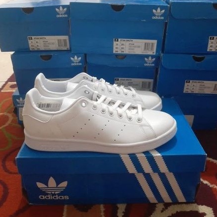 Jual Adidas Stan Smith Triple White Original Adidas Indonesia | Shopee ...